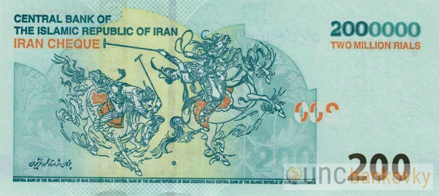 Irán 200 Tomans (2.000.000 Rials) 2025 UNC | UNCbankovky.cz ...