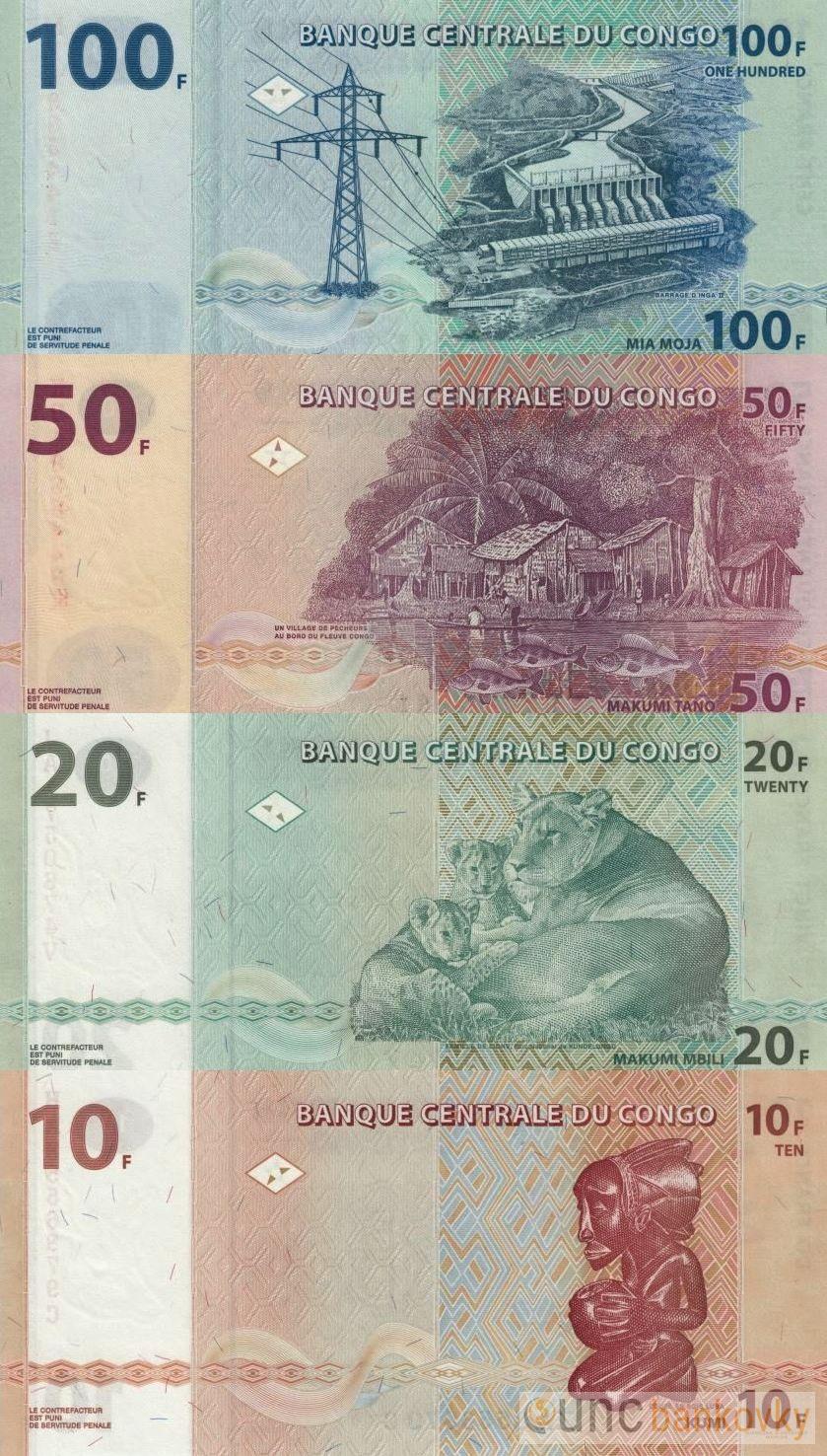 Kongo sada 2003-2022 UNC | UNCbankovky.cz | sběratelské bankovky z ...